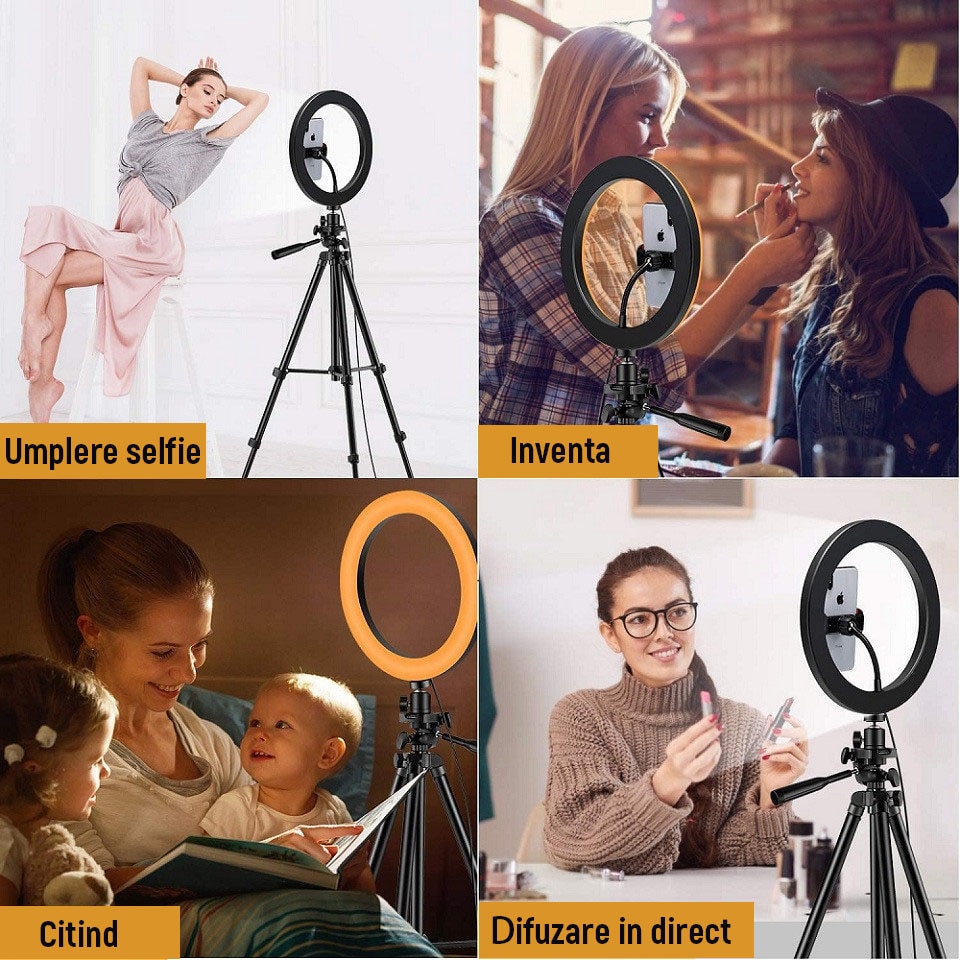 Trepied foto telescopic, Vaxiuja, Pentru telefon mobil/aparat foto ...