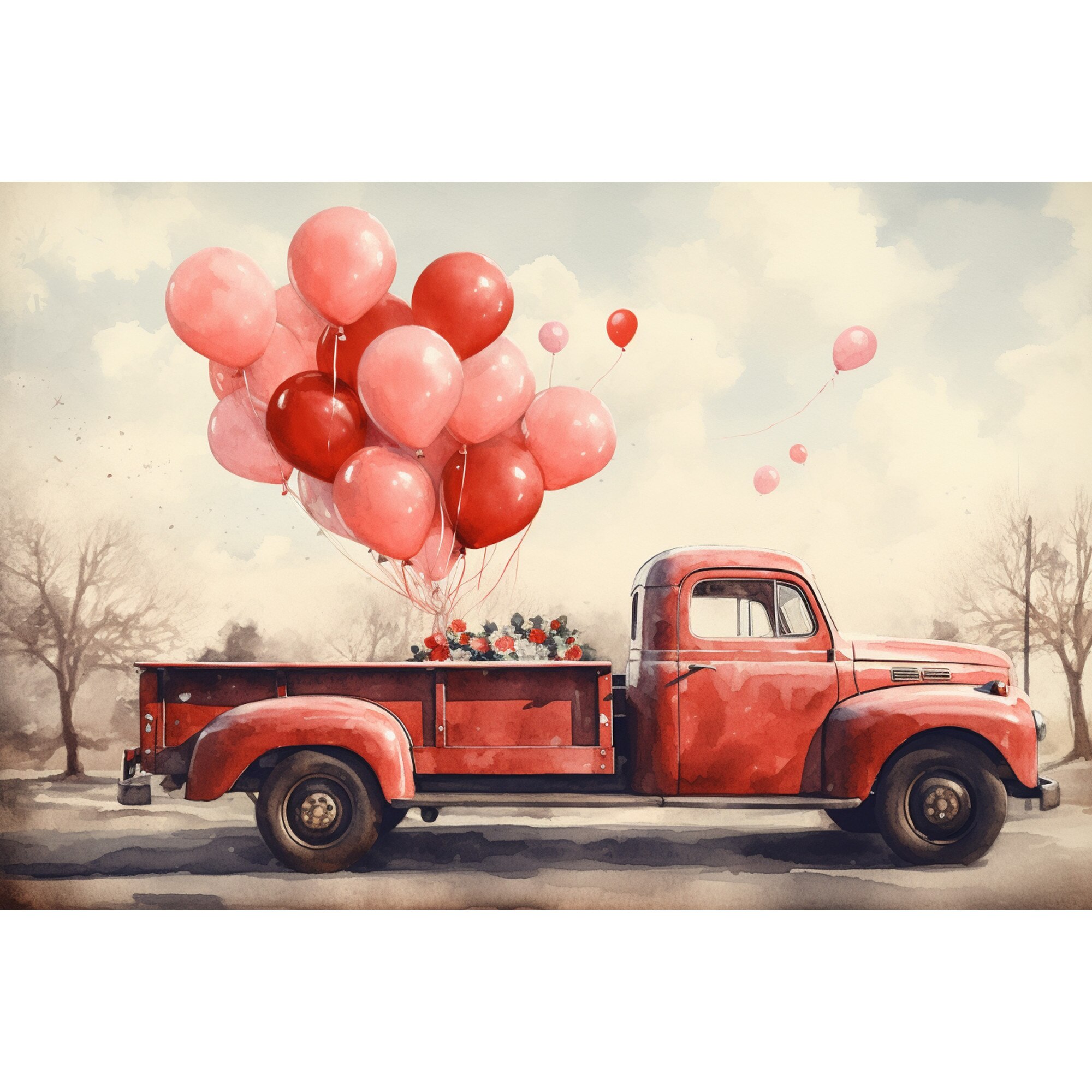 Vászonfestmény Piros autó 70/110 cm - eMAG.hu