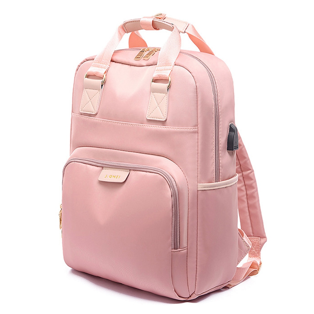 Rucsac laptop, Poliester, 14 inch, Roz - eMAG.ro