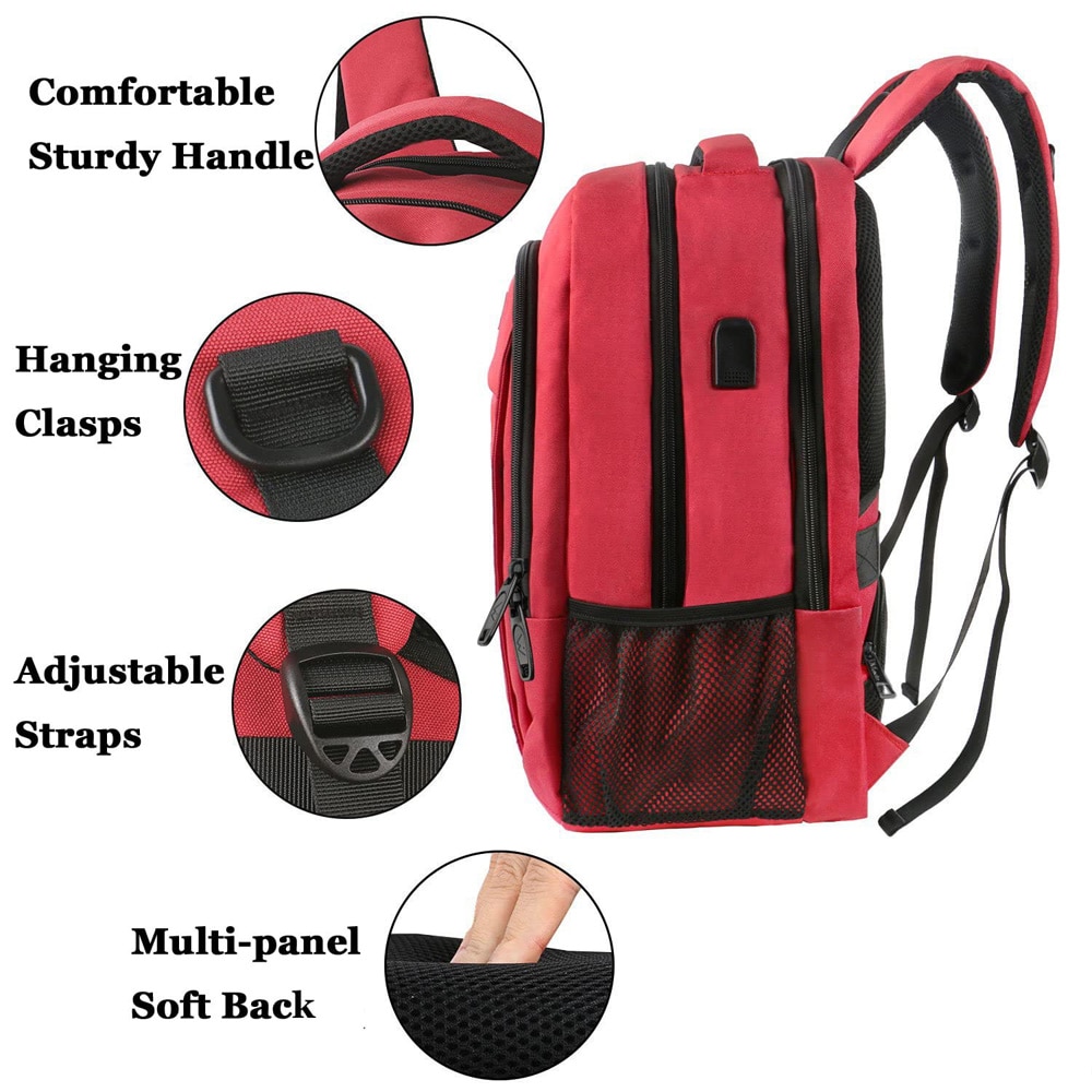 Rucsac de calatorie pentru laptop, capacitate mare, deschidere 90-180 ...