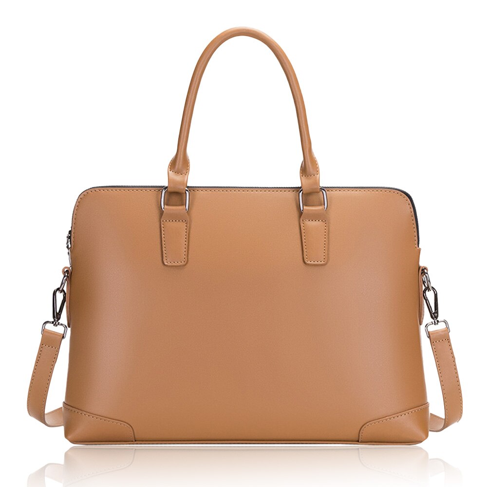 Geanta laptop, Piele ecologica, 14 inch, Maro - eMAG.ro