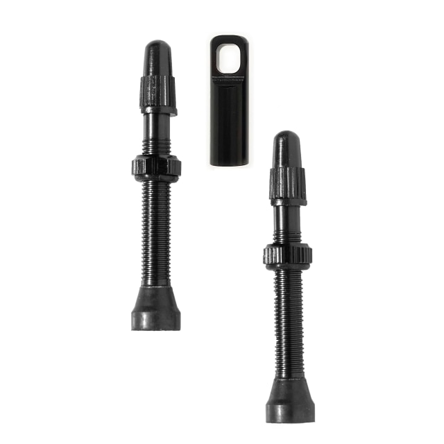 Set 2 valve Presta tubeless demontabile, cu extractor de ventil, Fakir ...