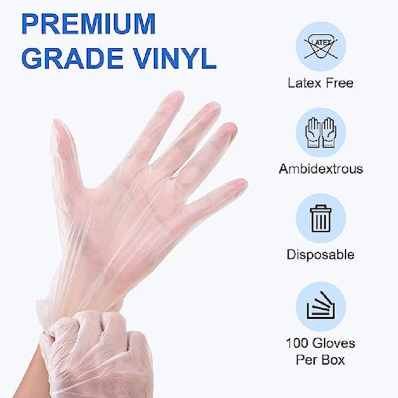 Set 100 manusi de unica folosinta, TPE, Transparent - eMAG.ro