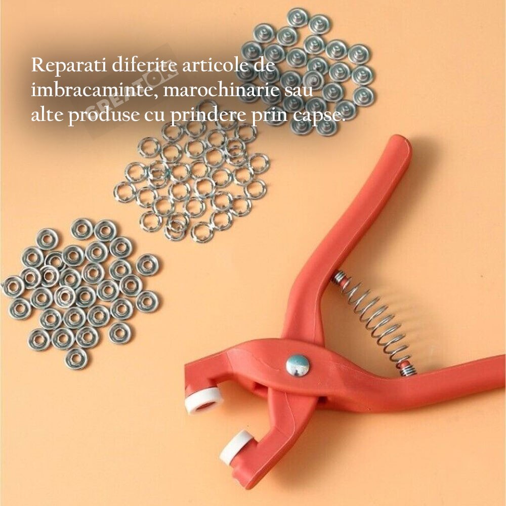 Cleste GREATON cu Varfuri Rotunde Pentru Fixare Capse, Ideal pentru Uz ...