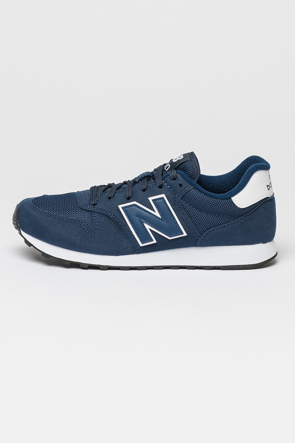 New Balance, Спортни обувки 500 с еко велур, Тъмносин, 11 - eMAG.bg