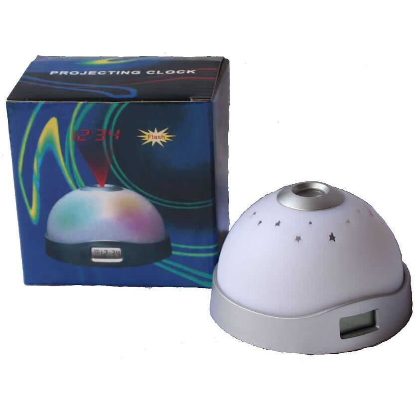 Ceas digital cu proiectie ora si stelute colorate - eMAG.ro