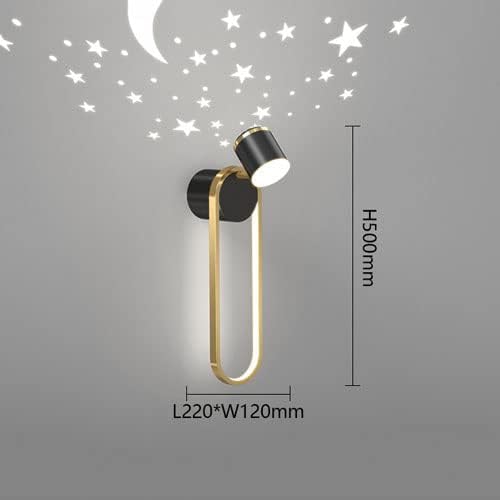 Aplica LED Cu Cer Instelat negru + gold, 35W, 3000k/4000k/6000k - eMAG.ro