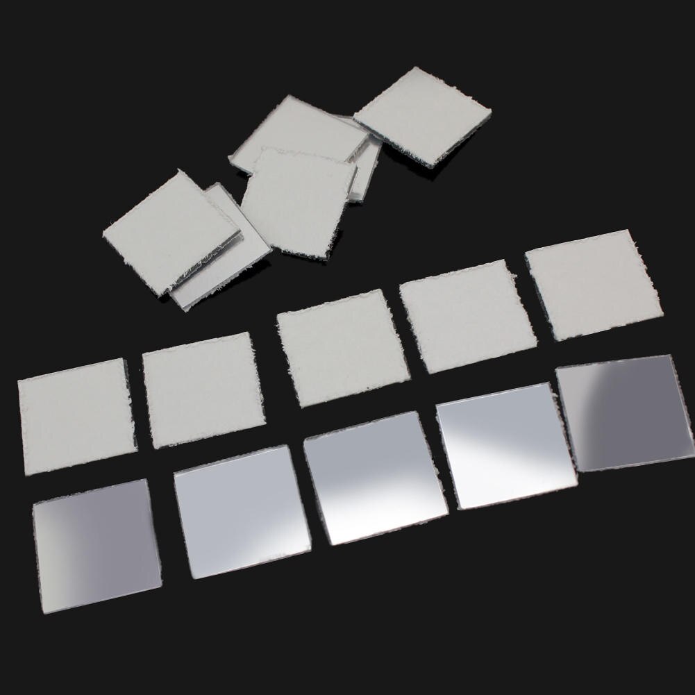 Set 100 oglinzi in forma de patrat, pentru decorarea peretilor, 2 x 2 ...