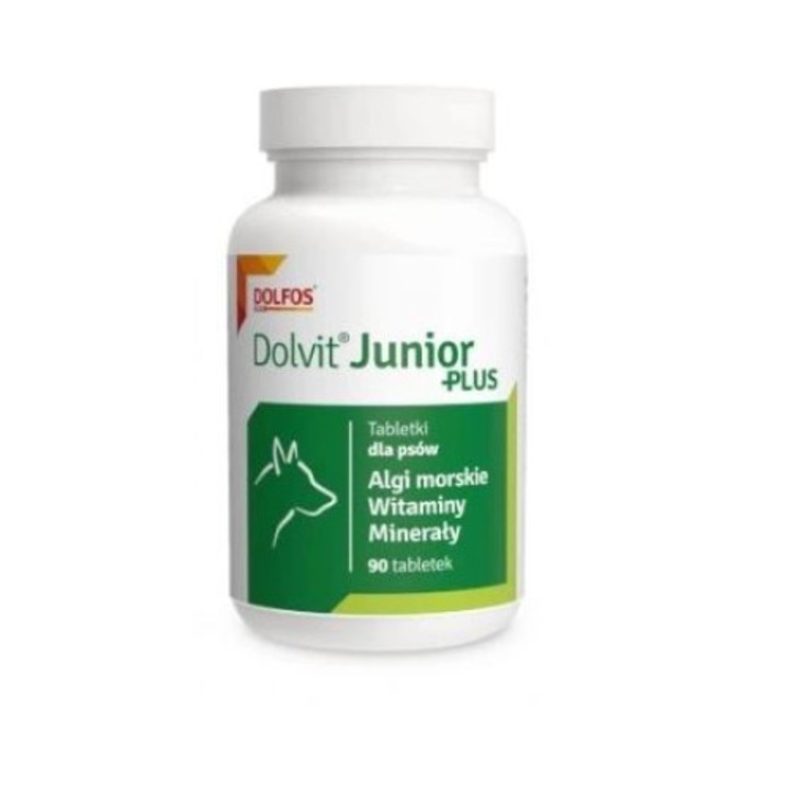 Хранителна добавка за подрастващи кучета Dolfos Dolvit Junior Plus ...