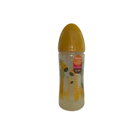 Sticla din plastic pentru lapte anticolici cu biberon din latex - eMAG.ro