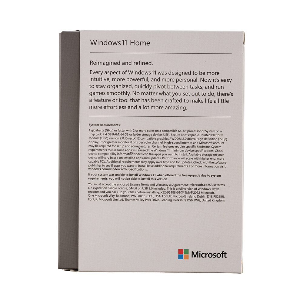 Microsoft Windows 11 Home, OEM FPP, 64 bit, Multilanguage, USB 3.0 ...