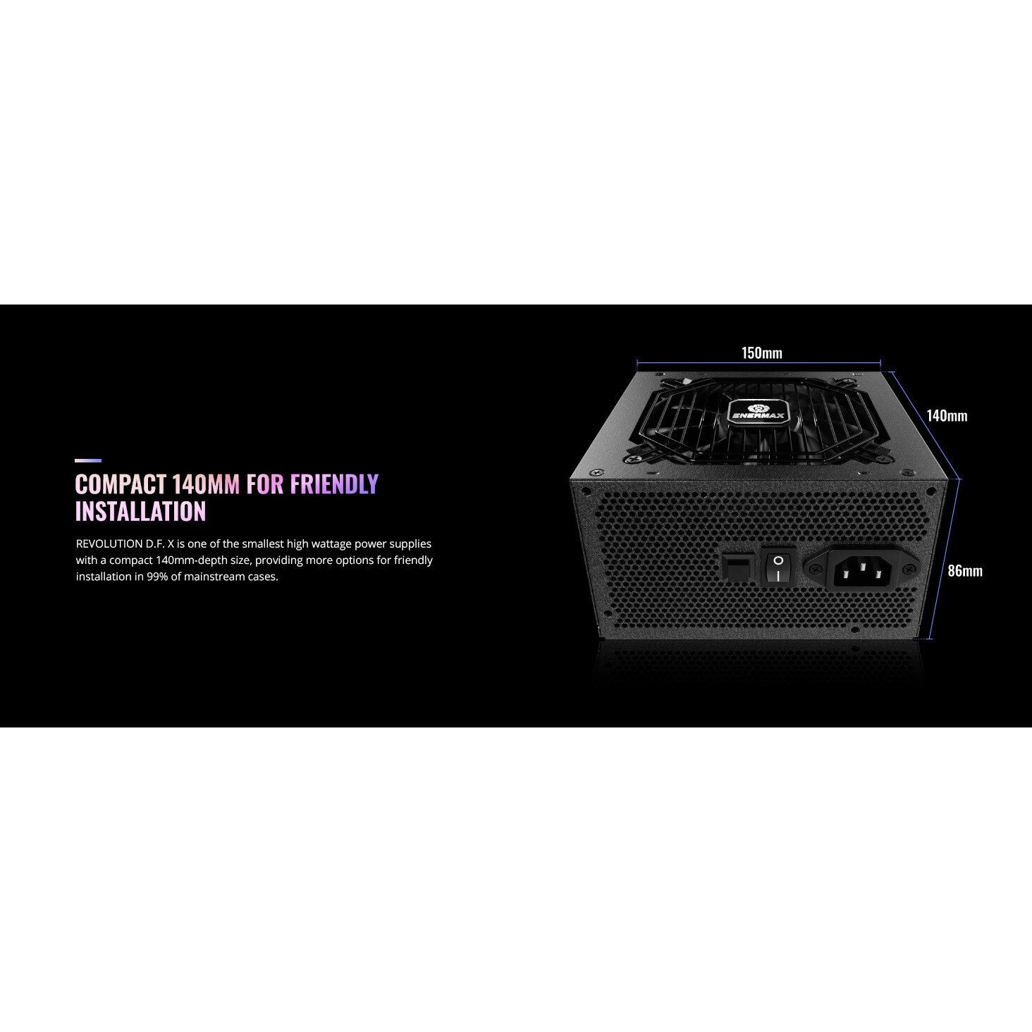 Sursa, ENERMAX Revolution D.F. X, ARGB ATX3.0 PCI-e 5.0, 850W, 80Plus ...