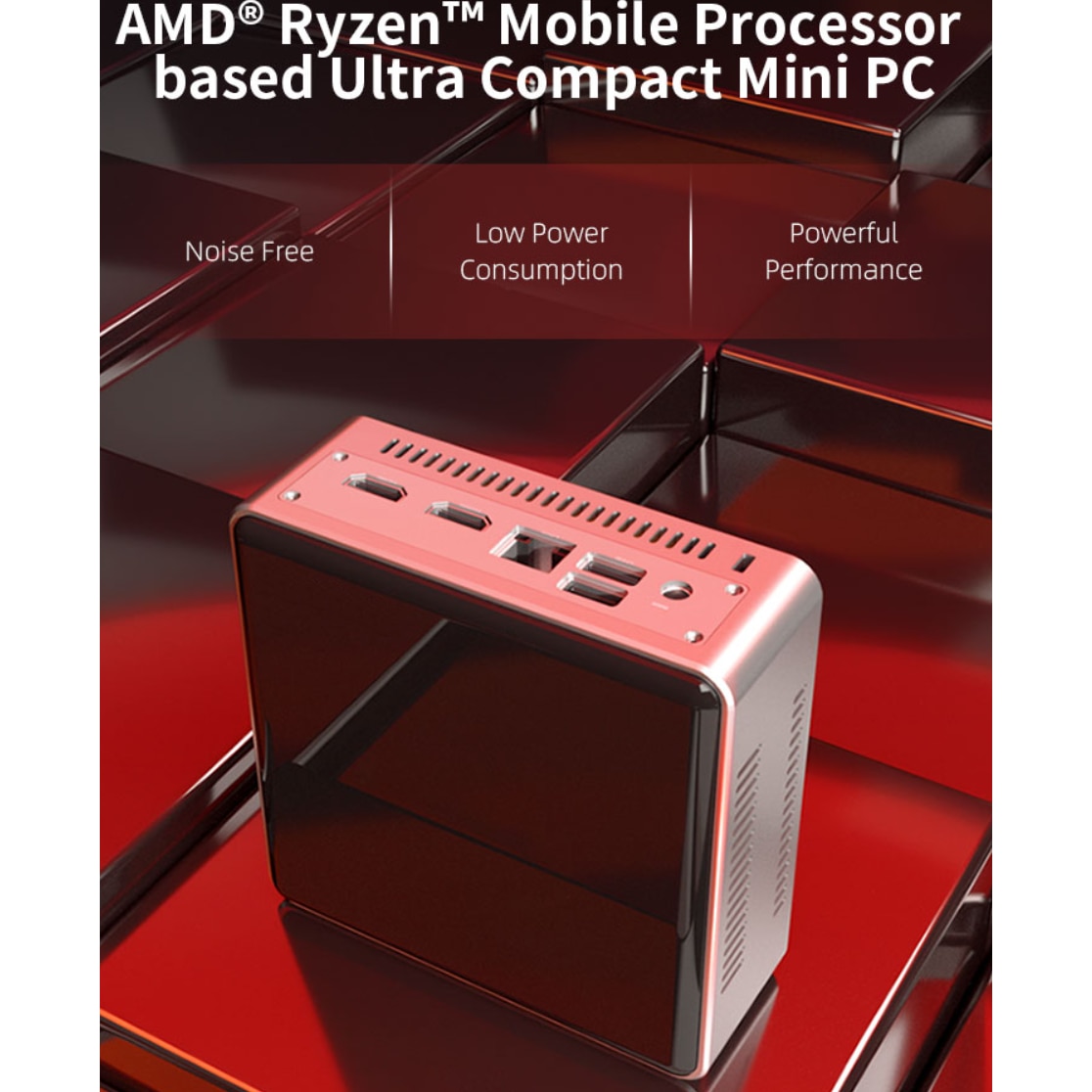 Mini PC FP5 AMD Ryzen 3020E 2.6ghz max, 8GB RAM DDR4, 128 GB SSD M.2 ...