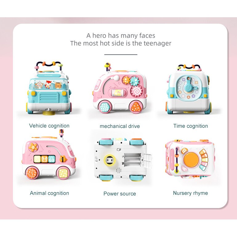 Jucarie educativa si interactiva tip centru de activitati si joaca in ...