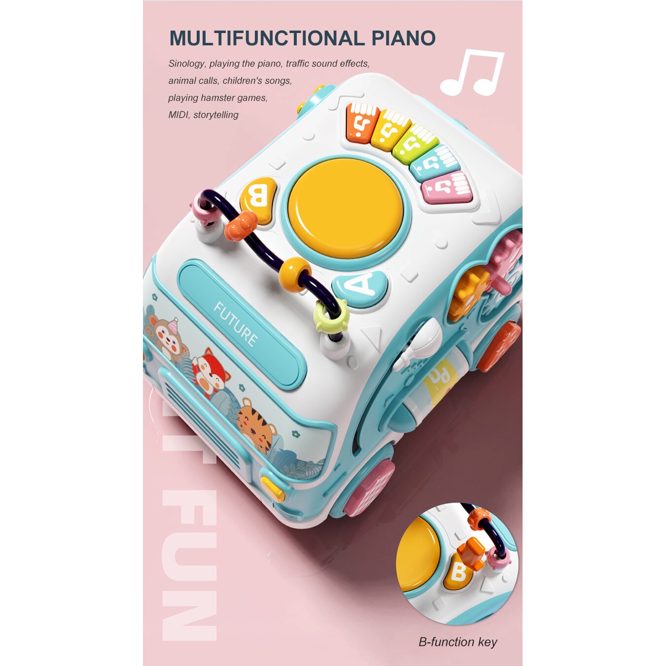 Jucarie educativa si interactiva tip centru de activitati si joaca in ...