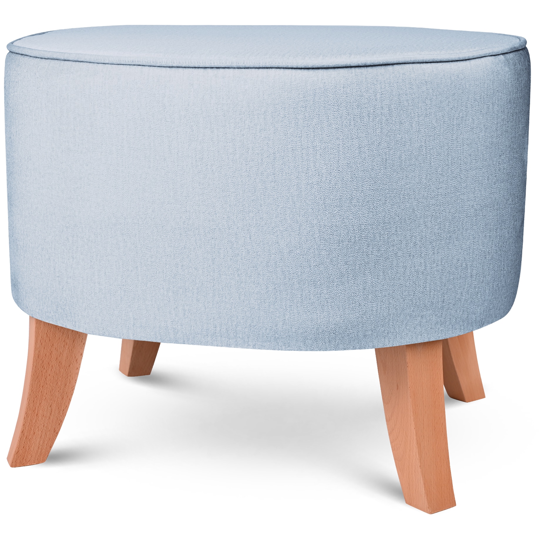 Taburet rotund cu patru picioare din lemn, Postergaleria, 52x62x46 cm ...