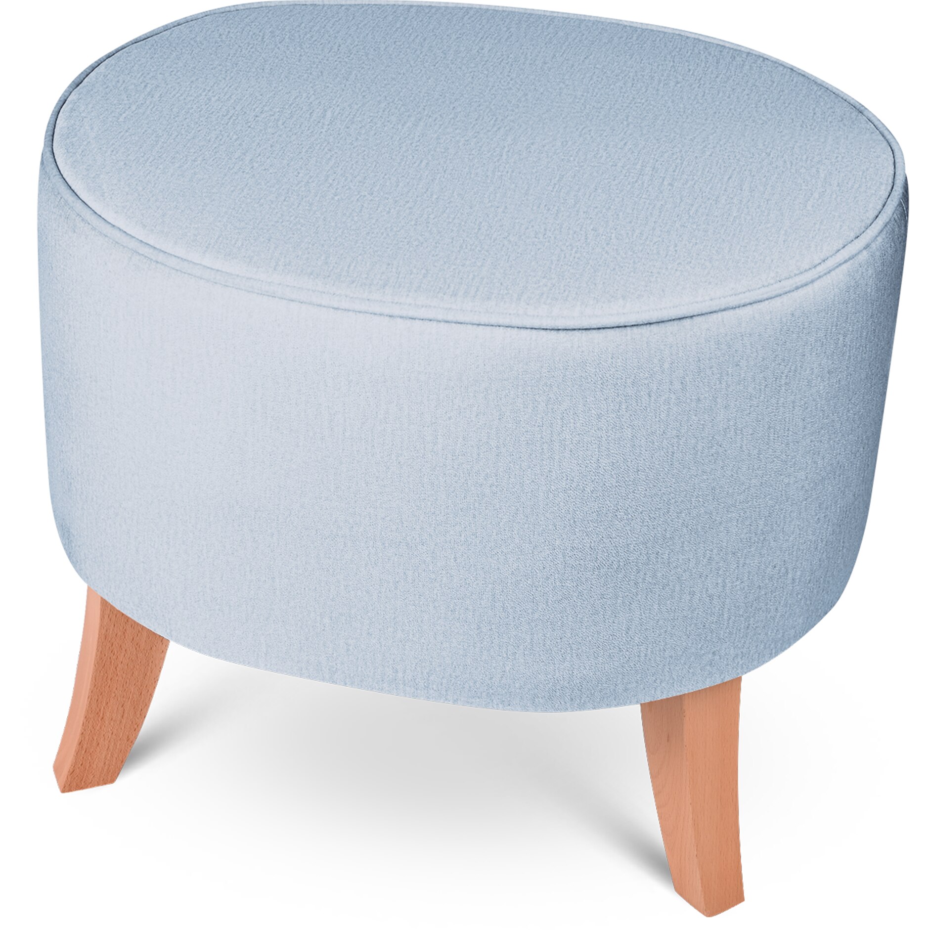 Taburet rotund cu patru picioare din lemn, Postergaleria, 52x62x46 cm ...