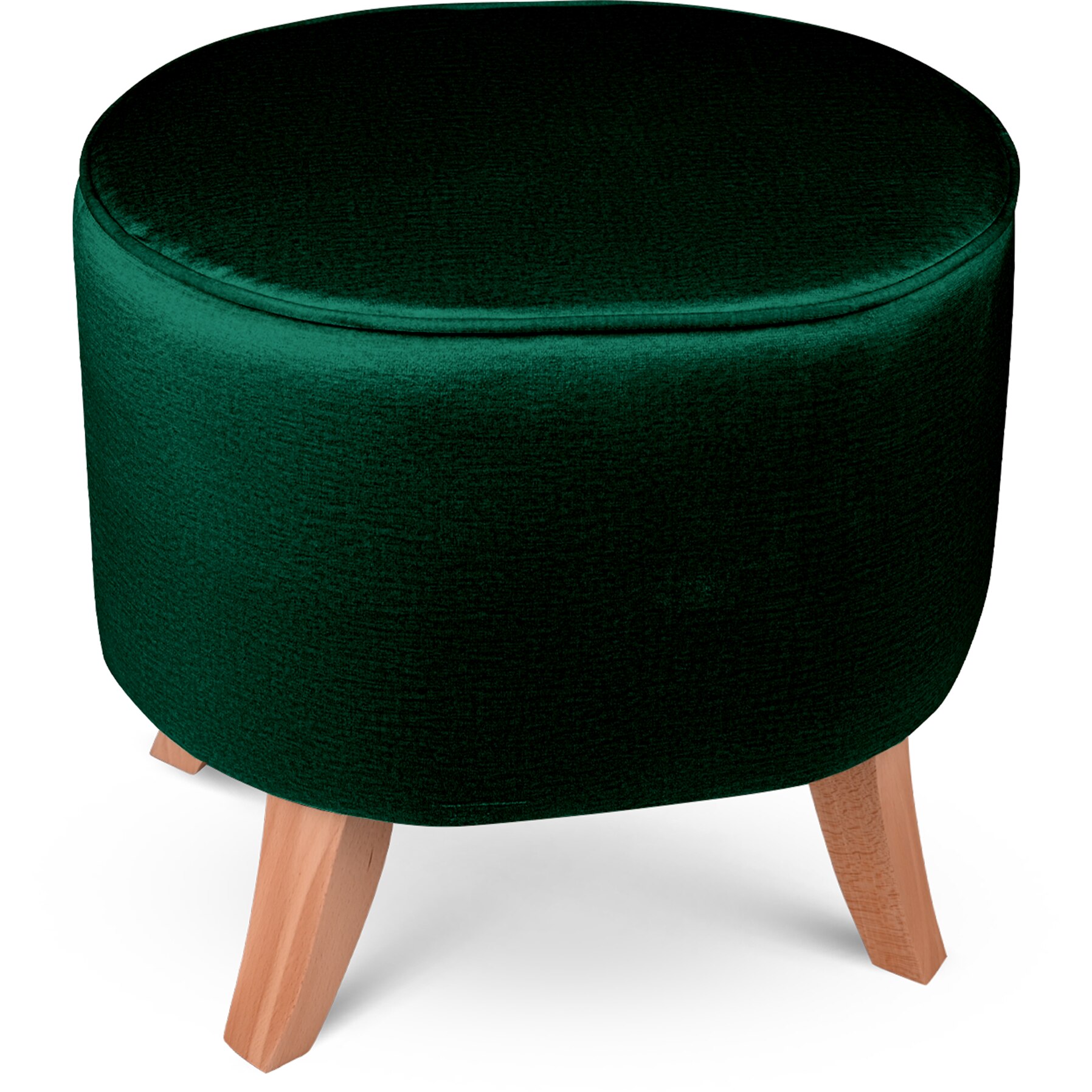 Taburet rotund cu patru picioare din lemn, Postergaleria, 42x52x45 cm ...