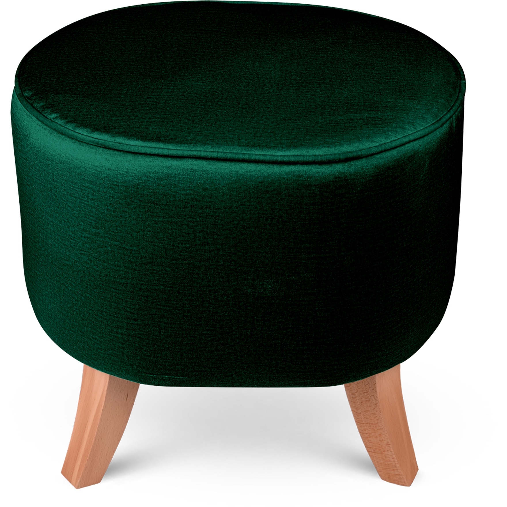 Taburet rotund cu patru picioare din lemn, Postergaleria, 42x52x45 cm ...