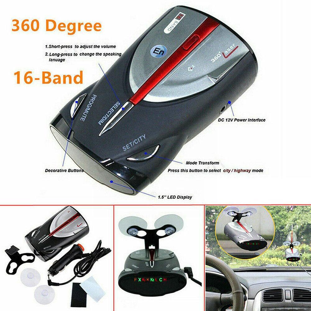 Detector de radar CLAUSTEEL XRS9880, 16 benzi, Detectie laser 360 grade ...