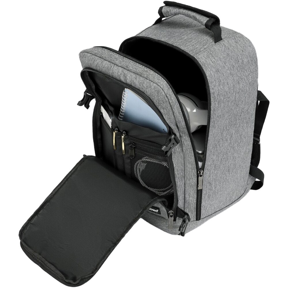 Бизнес раница за мъже, за пътуване, водоустойчива, Kono EM2231LGY Grey ...