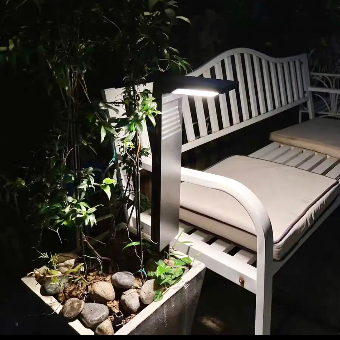 Set 2 stalpi solari de gradina Bonao, IP65, panou solar 2W, baterie 3 ...