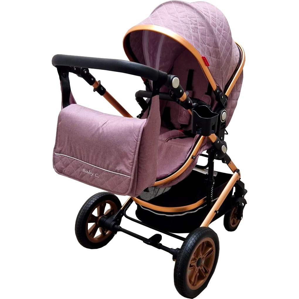 Бебешка количка Baby Care™ PRO 530, 3in1, С чанта, Амортисьори, Плътни ...