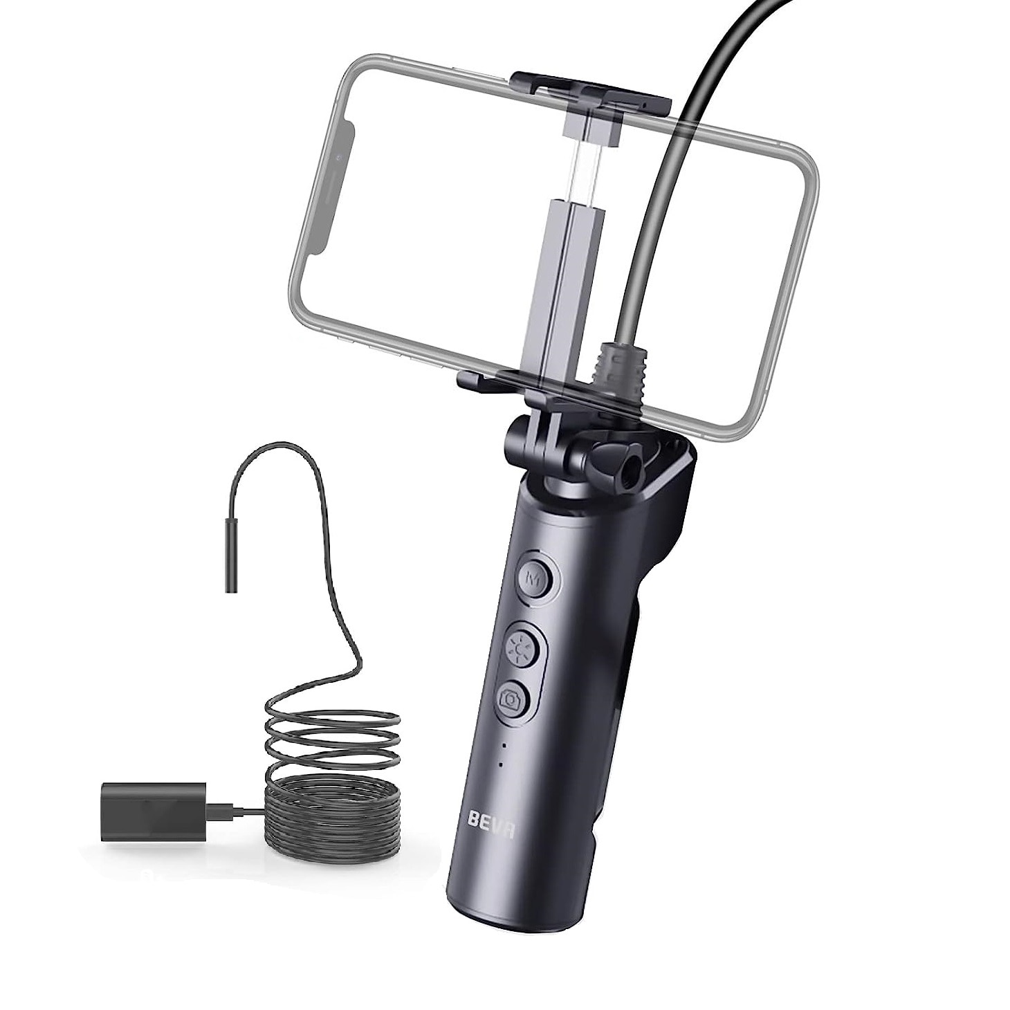 Camera de inspectie cu endoscop. BEVA, 1920x1080, impermeabila, 8 led ...