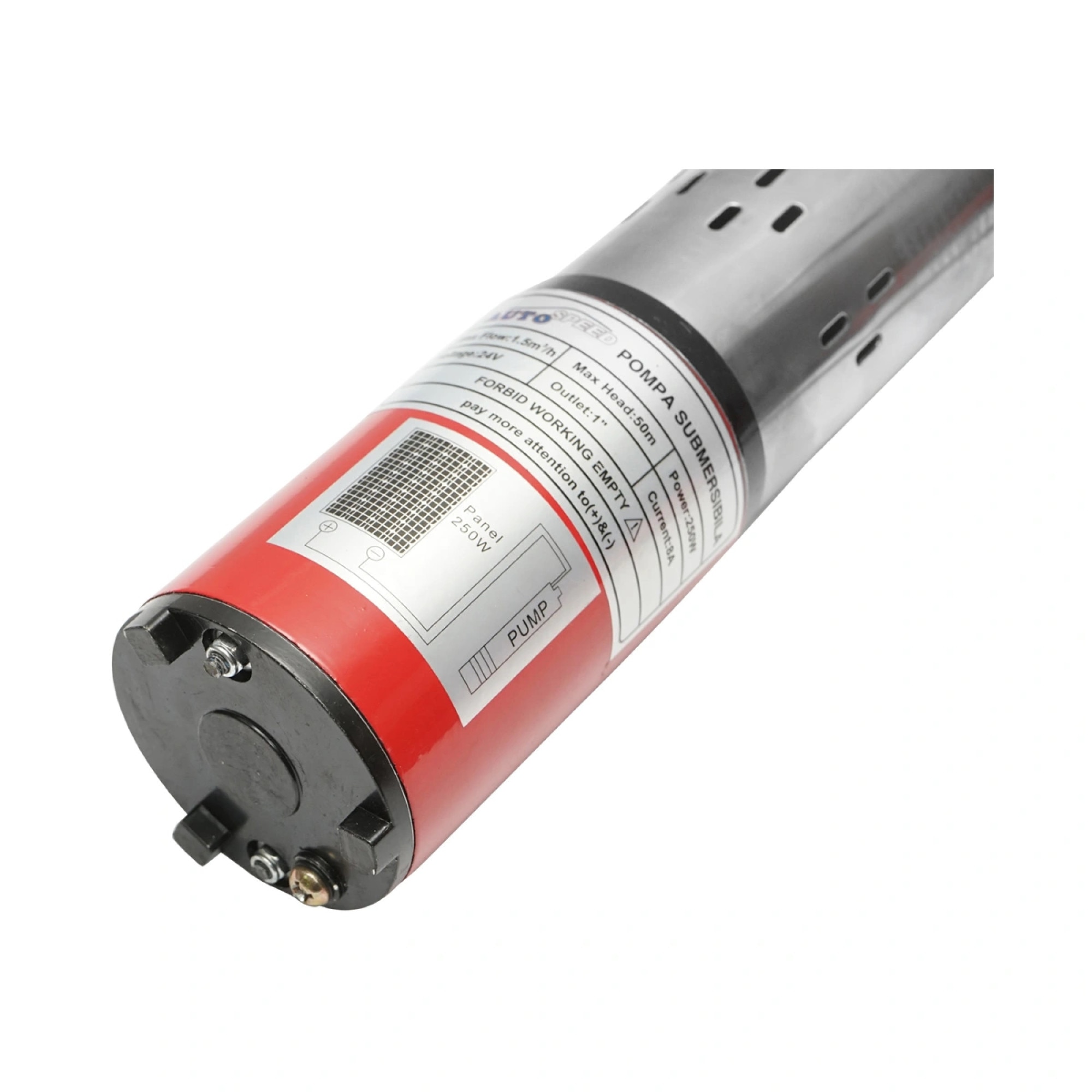 Pompa submersibila 24v/250W, 8A, 250W, 1.3mc/h folosita direct cu ...