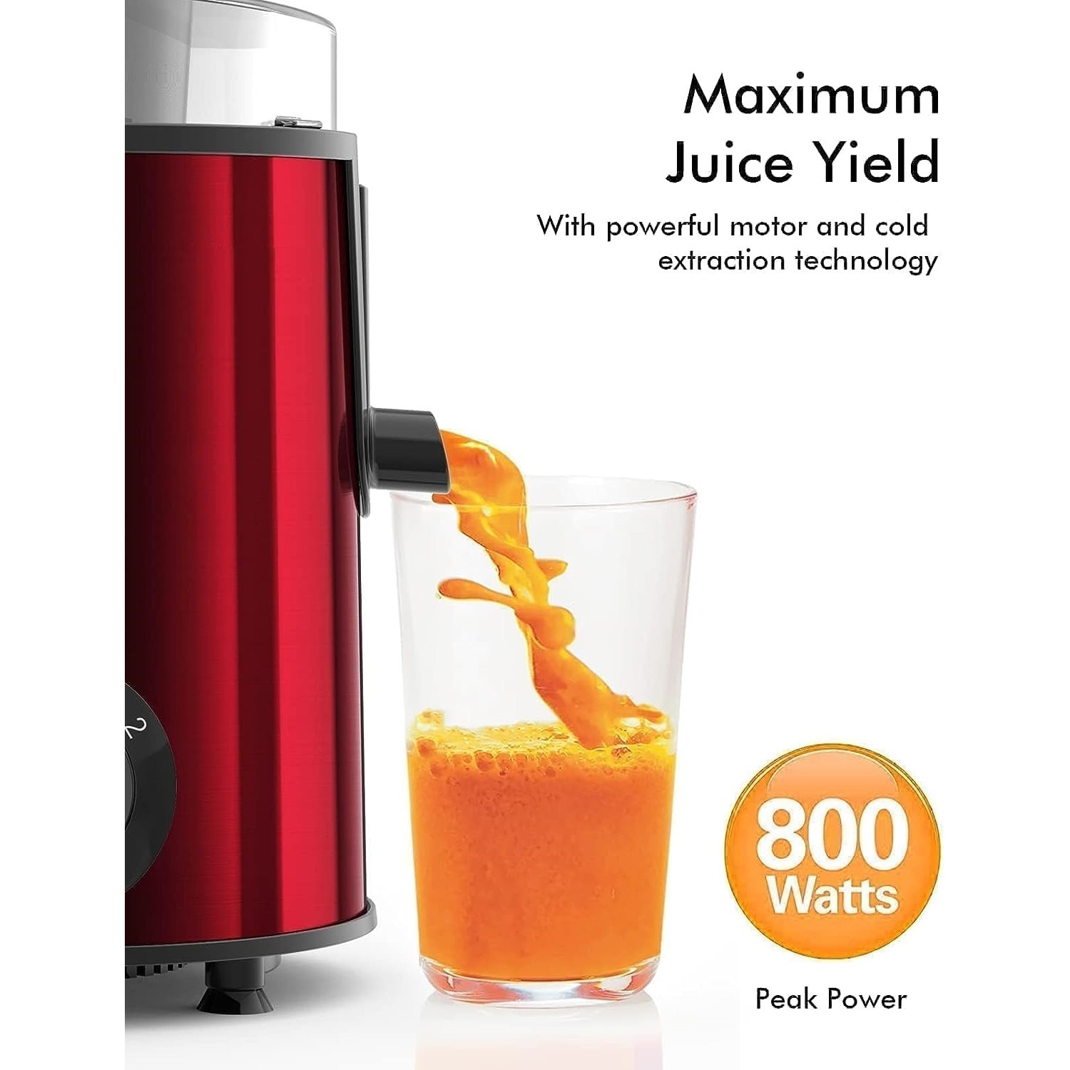 Storcator de fructe si legume, EXCITAT, otel inoxidabil, 500 W, 350 ml ...