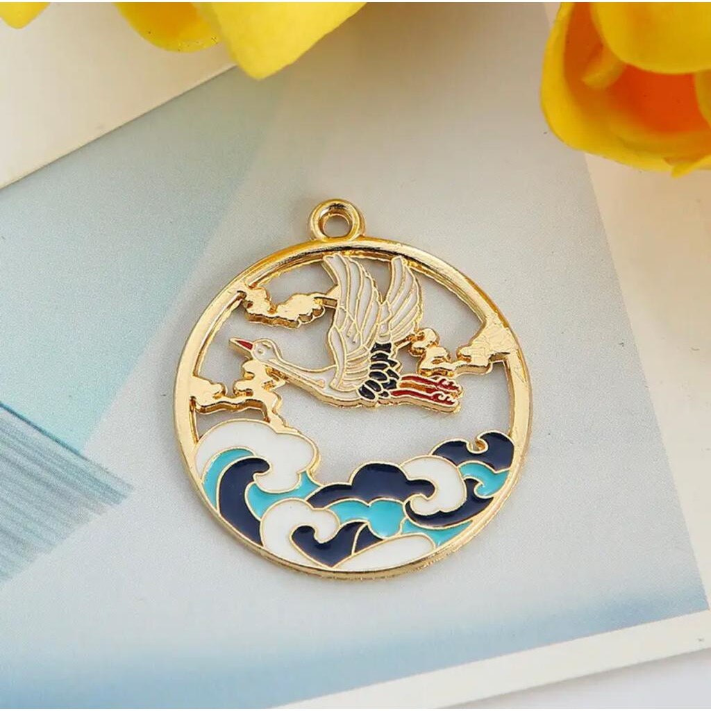 Semn de carte metalic cu lant, Tip Clips, Valuri - eMAG.ro