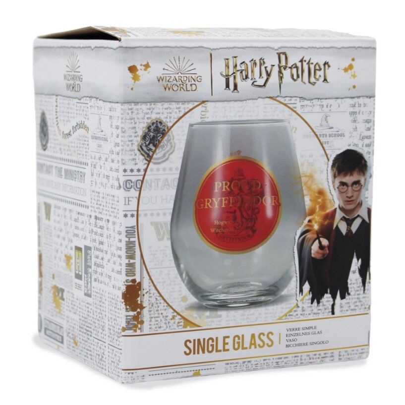Pahar - Harry Potter - Proud Gryffindor, Sticla, Transparent, 325 ml ...