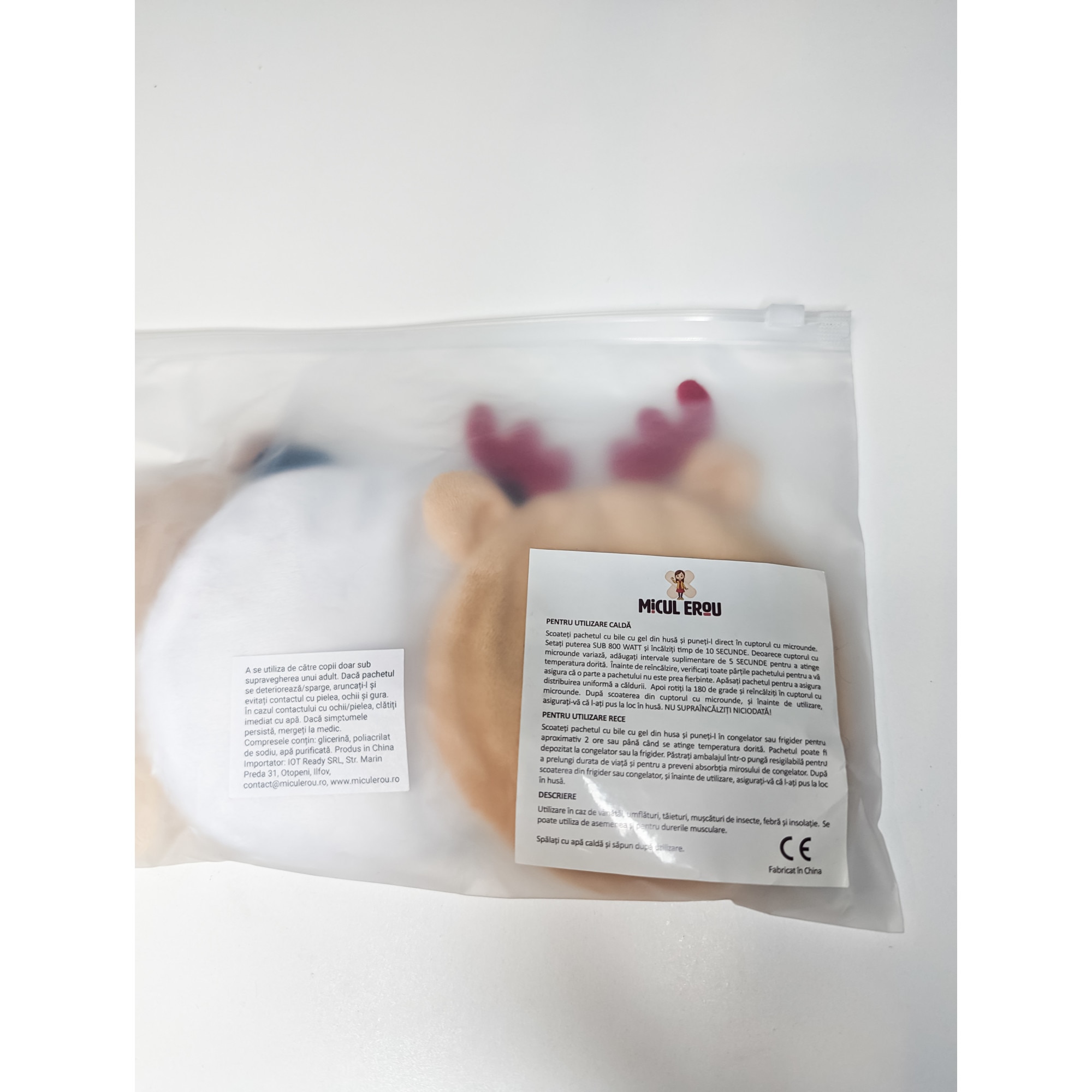 Set 3 comprese reutilizabile cald/rece Lil' Pets, Micul Erou - eMAG.ro