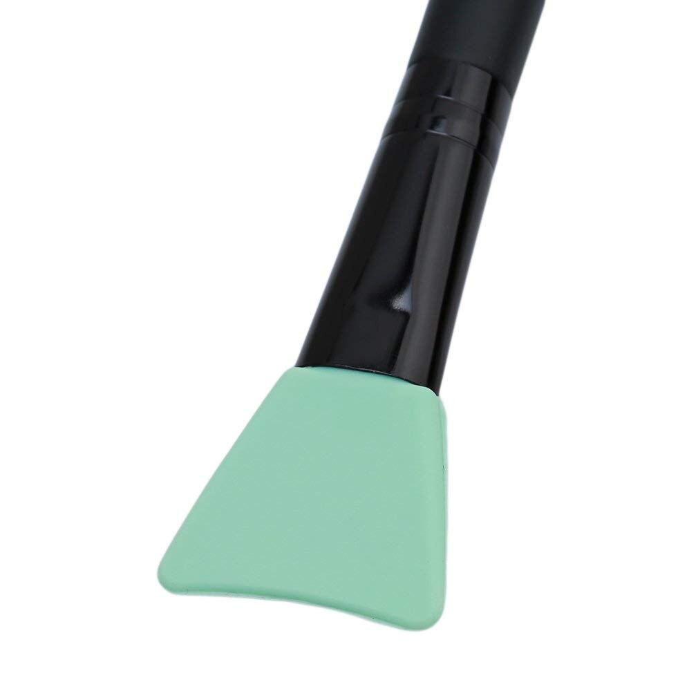 Pensula pentru masca, Silicon, 14 x 3.4cm, Negru/Verde - eMAG.ro