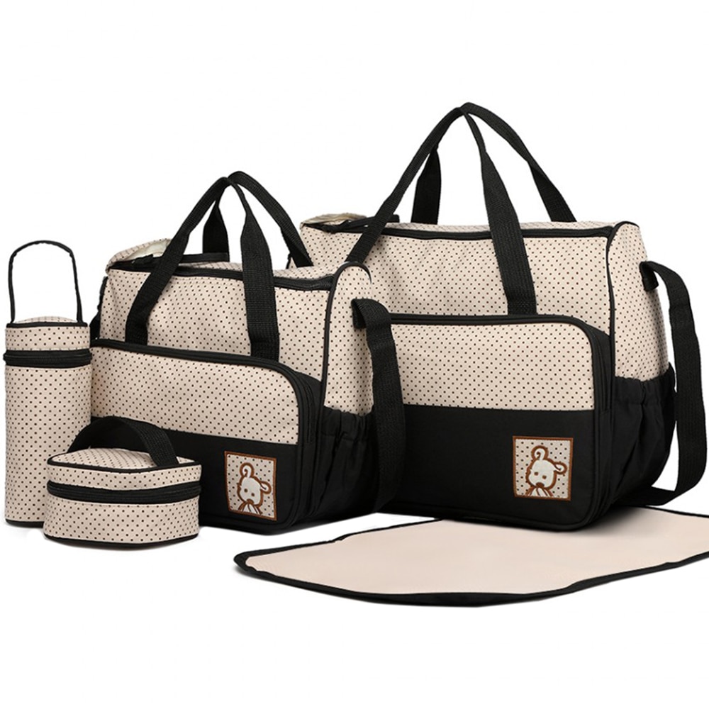 Geanta pentru maternitate, set 5 buc, din poliester, 38 x 29 x 18 cm ...