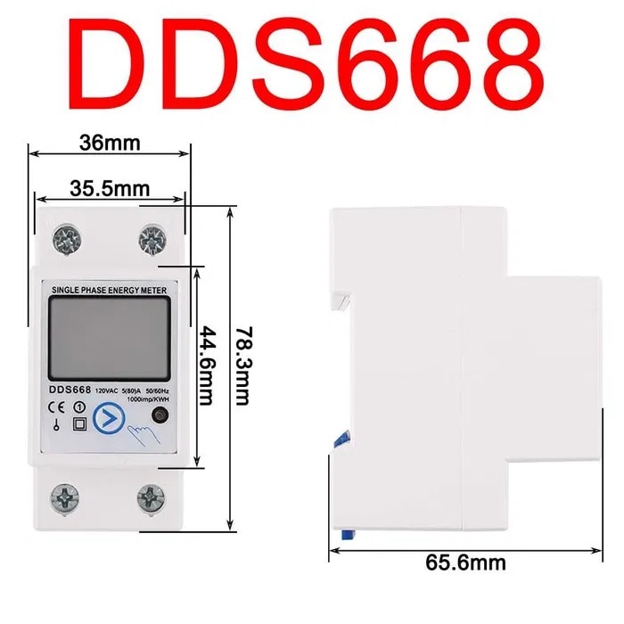 Contor monofazat de energie electrica, 230V AC 50Hz, 5(80)A, ecran ...