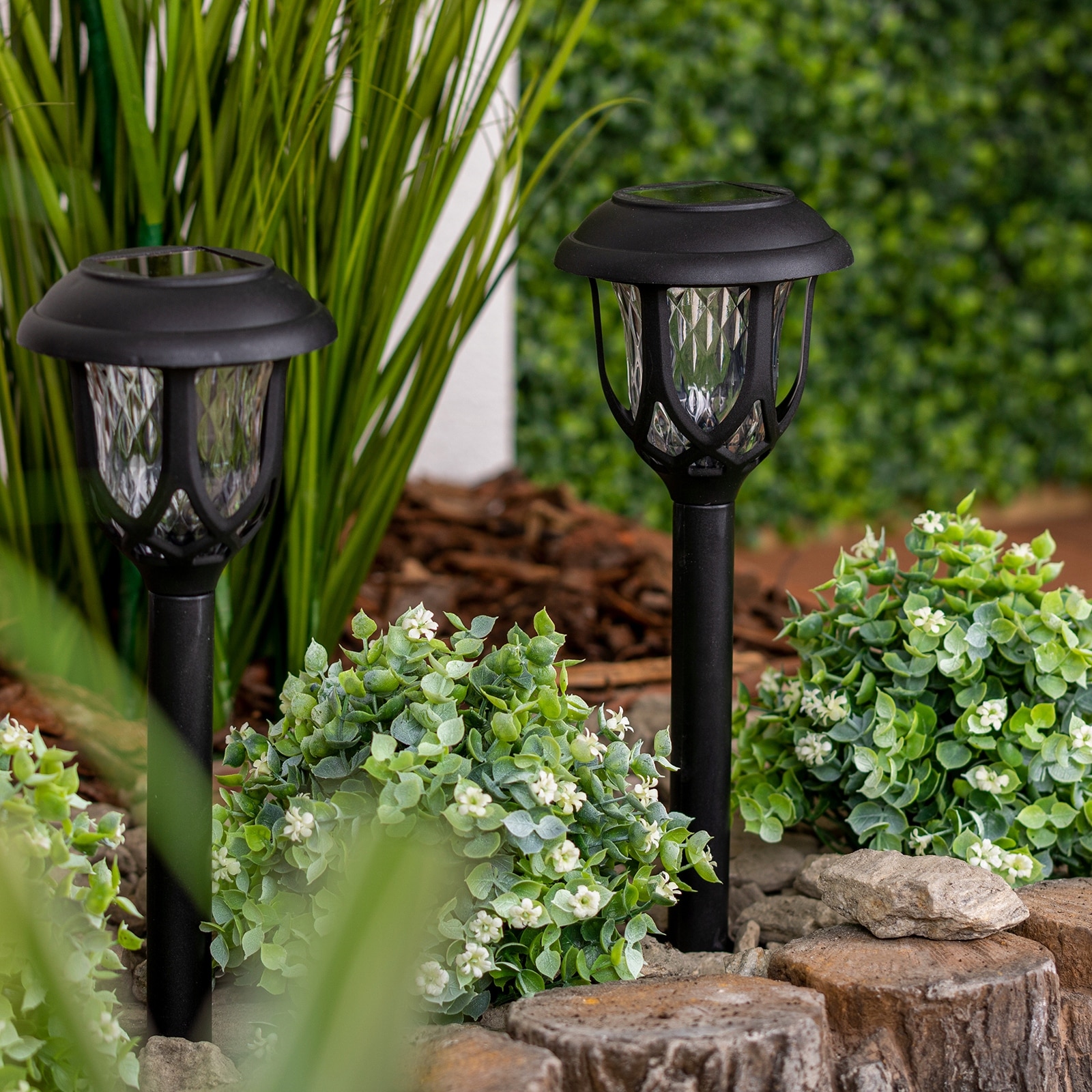 Lampa Solara pentru Gradina, LED, 5500-6000K, IP44, Senzor Crepuscul ...