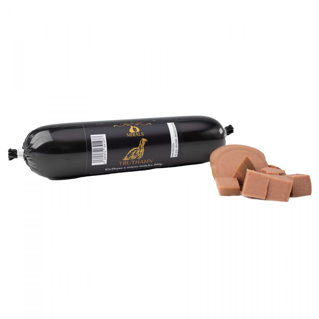 Carnati de curcan, Mirals Ziege, Pentru caini, 200g - eMAG.ro