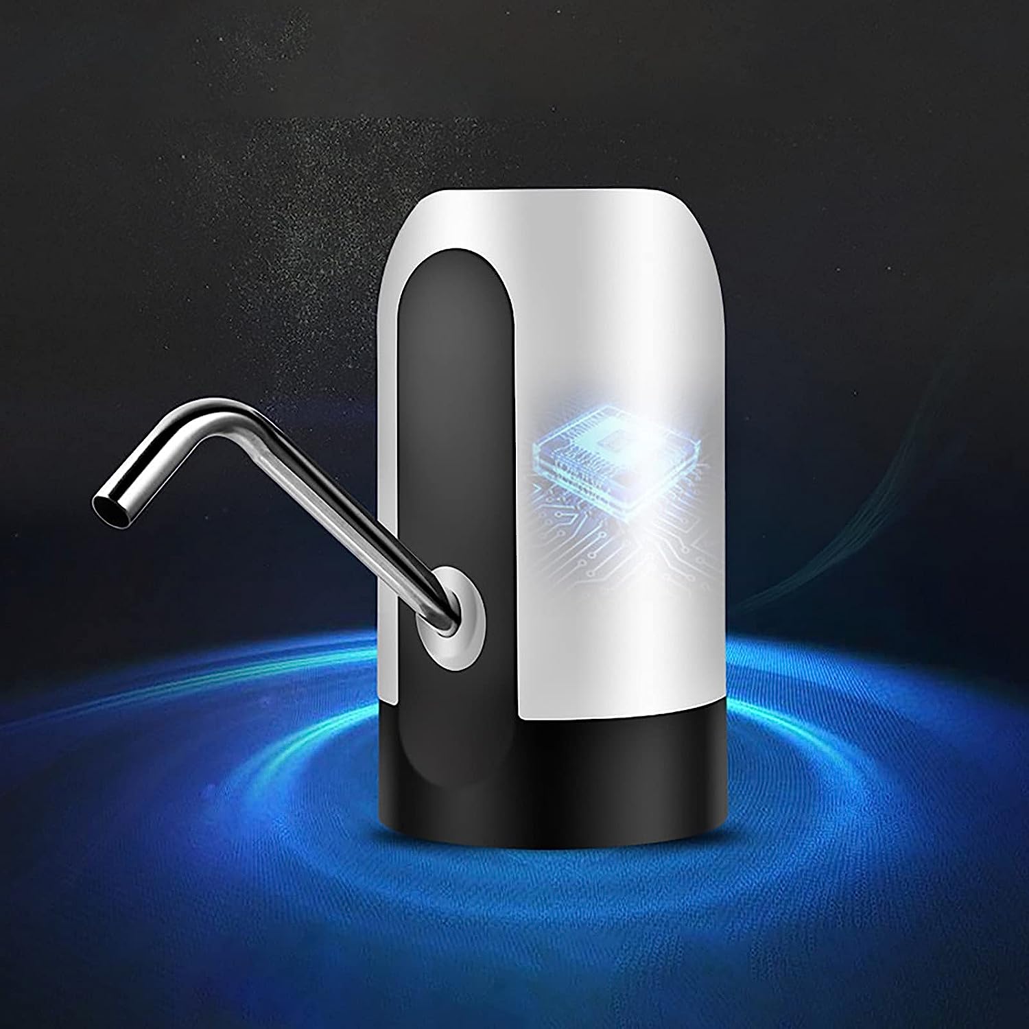 Dozator de apa, ABS/Inox, 800MAH, Alb/Negru - eMAG.ro