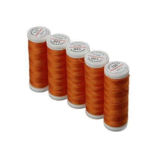 Ata universala de cusut Ackermann, 5 papiote, portocaliu deschis, 100% ...