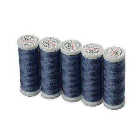 Ata universala de cusut Ackermann, 5 papiote, albastru denim, 100% ...