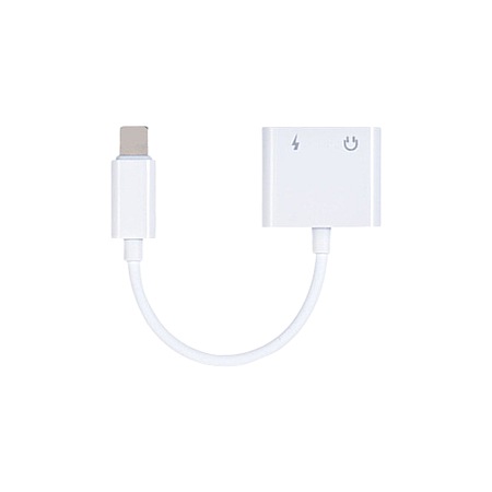 Adaptor telefon 2in1, Jack audio 3.5mm si Lighting, Compatibil cu ...