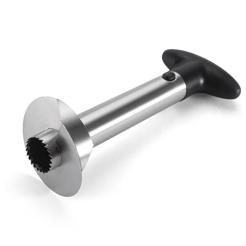 Cutit pentru ananas, Inox, 24 x 3.2cm, Argintiu/Negru - eMAG.ro