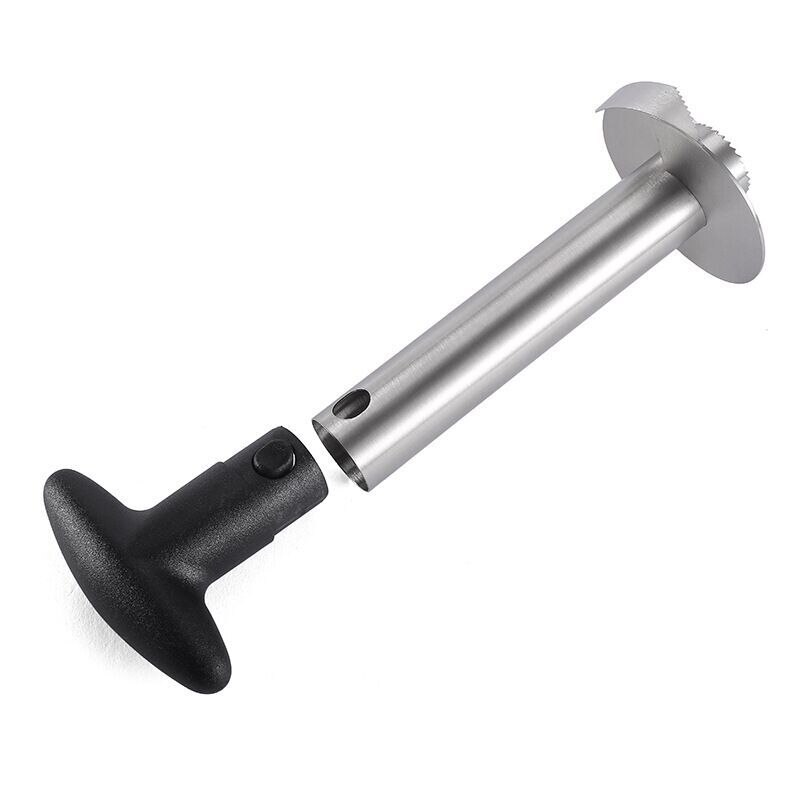 Cutit pentru ananas, Inox, 24 x 3.2cm, Argintiu/Negru - eMAG.ro