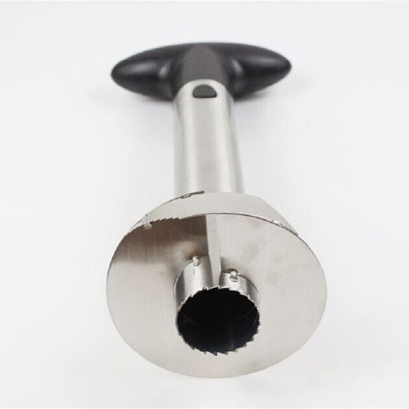Cutit pentru ananas, Inox, 24 x 3.2cm, Argintiu/Negru - eMAG.ro