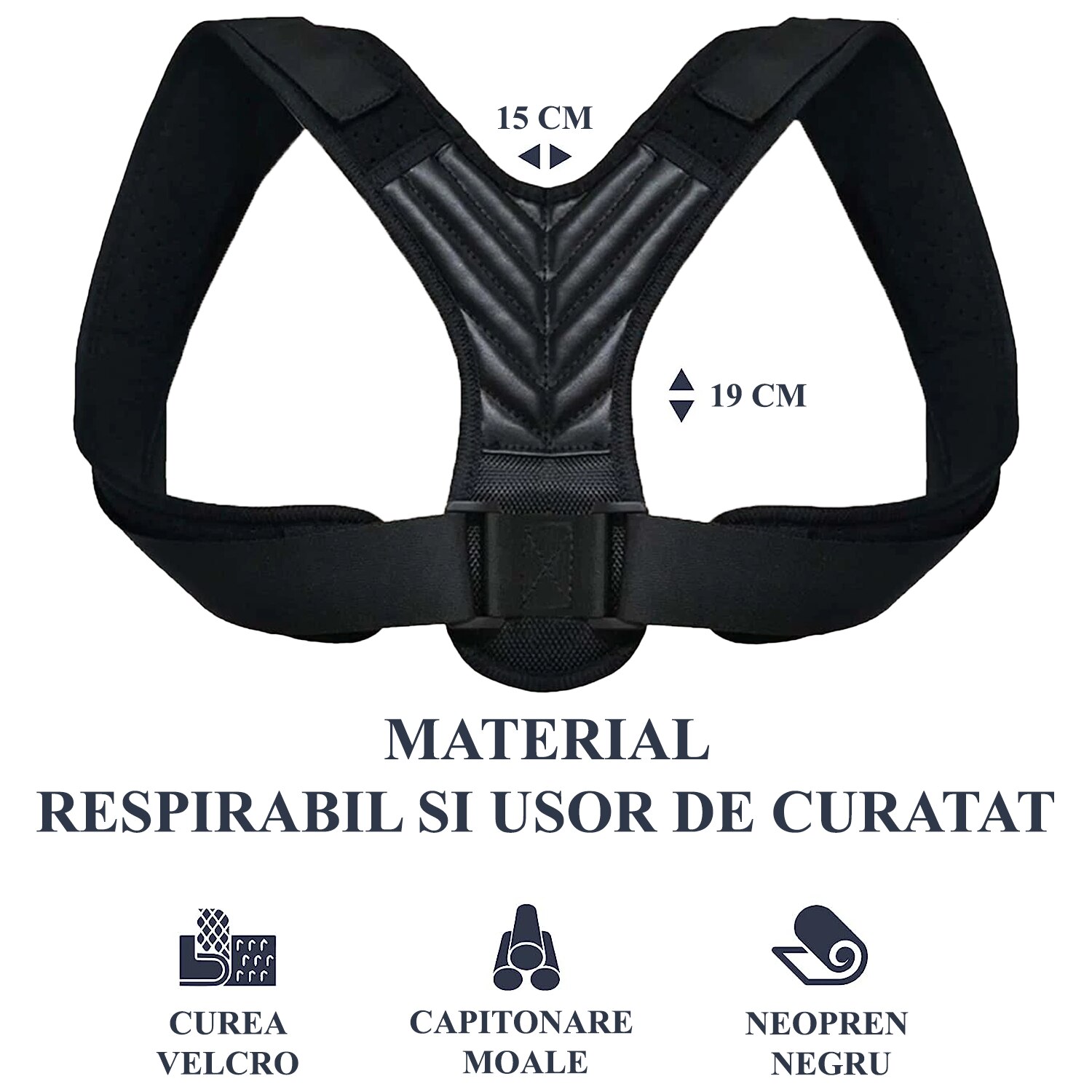 Corector de postura VITALOZeN® pentru indreptare spate, coloana, umeri ...