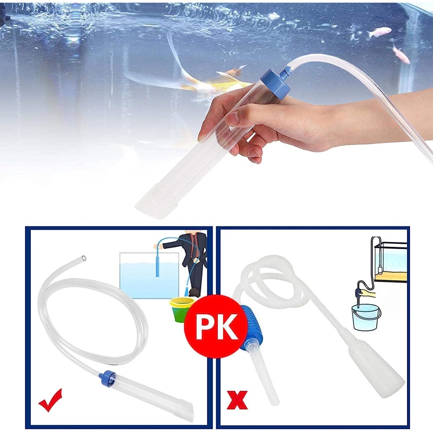 Filtru pentru acvariu, Plastic, 150cm, Transparent - eMAG.ro