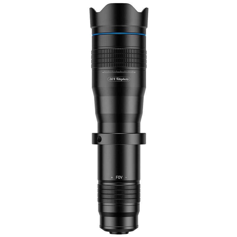 Telescop pentru camera smartphone, Apexel, Zoom 36X, Negru - eMAG.ro