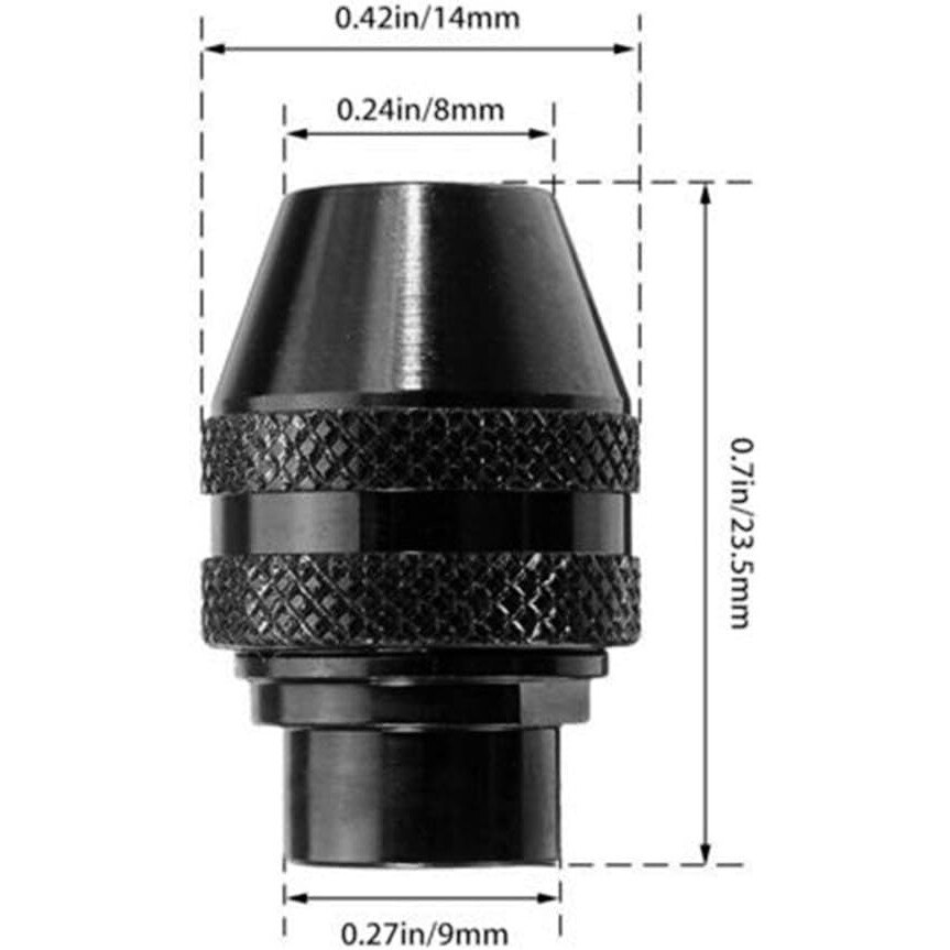 Set 2 mandrine, Otel carbon, Compatibil cu Dremel 3000/4000/7700/8200 ...