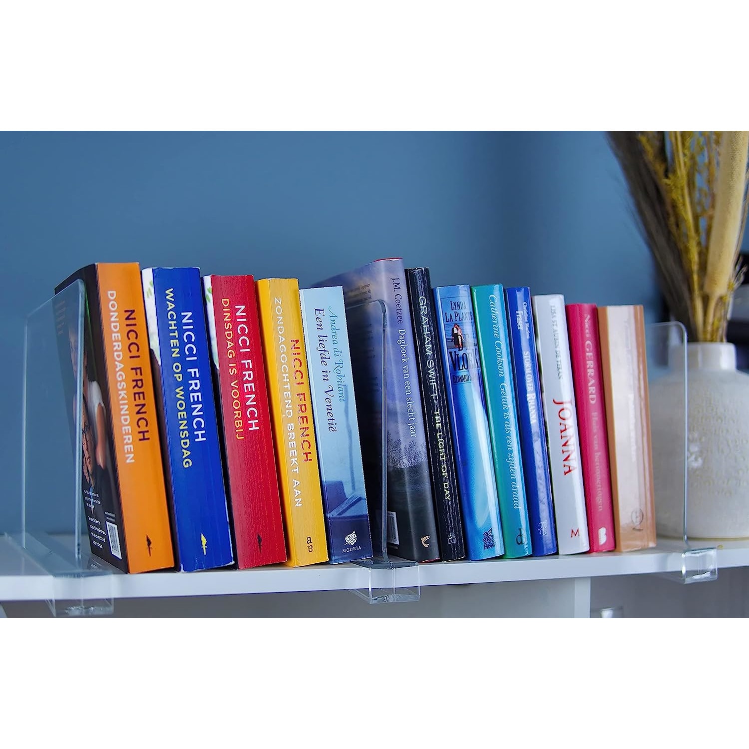 Set 4 separatoare raft, Acril, 29 x 2 x 20.5 cm, Transparent - eMAG.ro